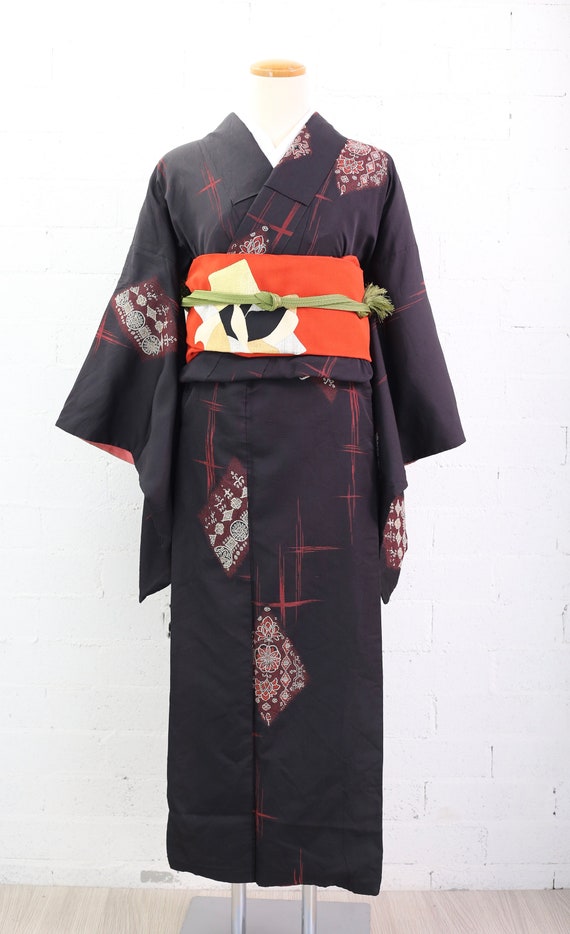 1940's Antique 'Ko-furisode' Kimono , Modern Design, … - Gem