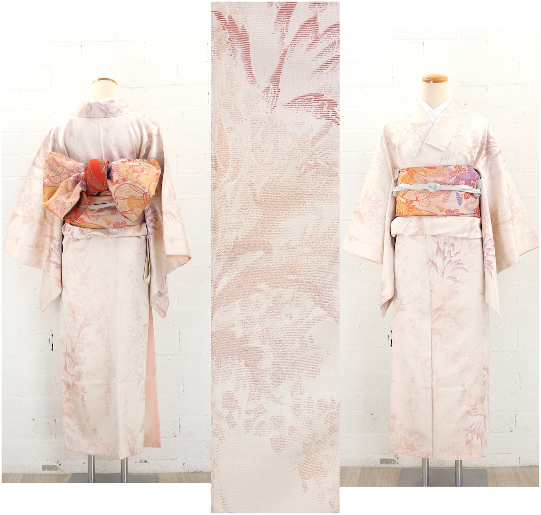 Rare, 1950's Majorica Omeshi Glittery, Antique Kimono Silk Traditional ...
