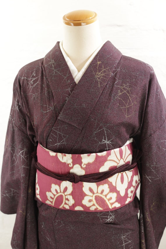 1940's Antique Summer Hitoe Kimono, Geometric Pattern… - Gem