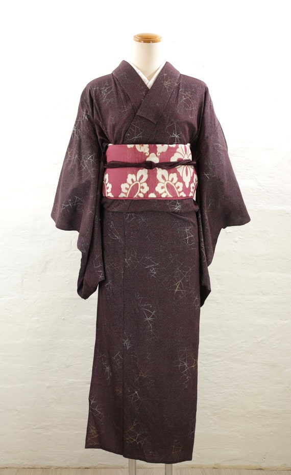 1940's Antique Summer Hitoe Kimono, Geometric Pattern… - Gem