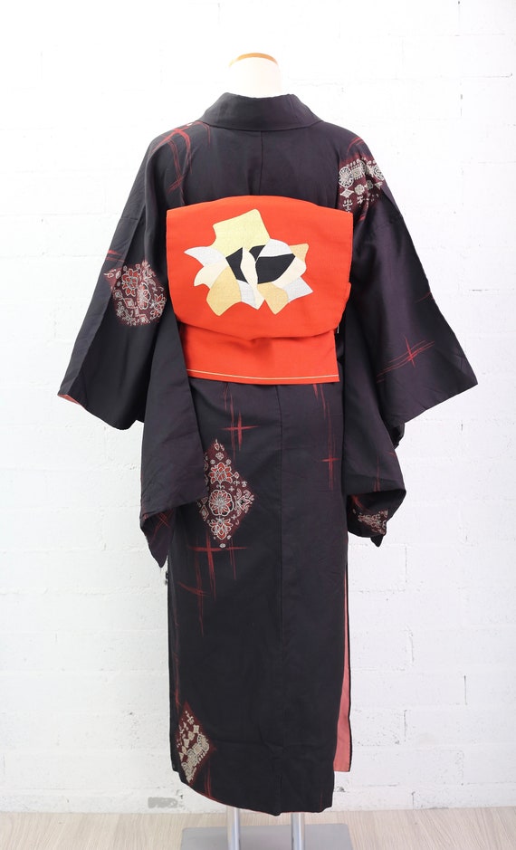 1940's Antique 'Ko-furisode' Kimono , Modern Design, … - Gem