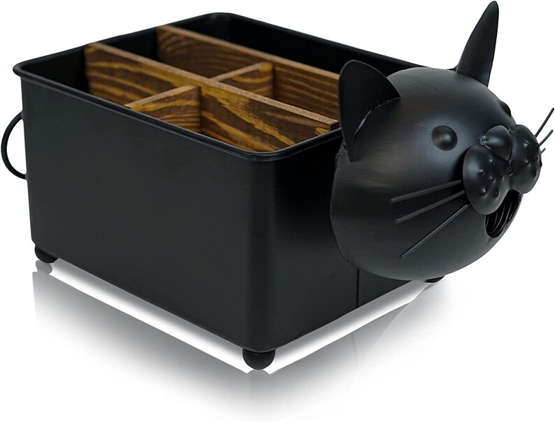 Desk Organizer CAT Design Storage Compartments Gifts for - Etsy