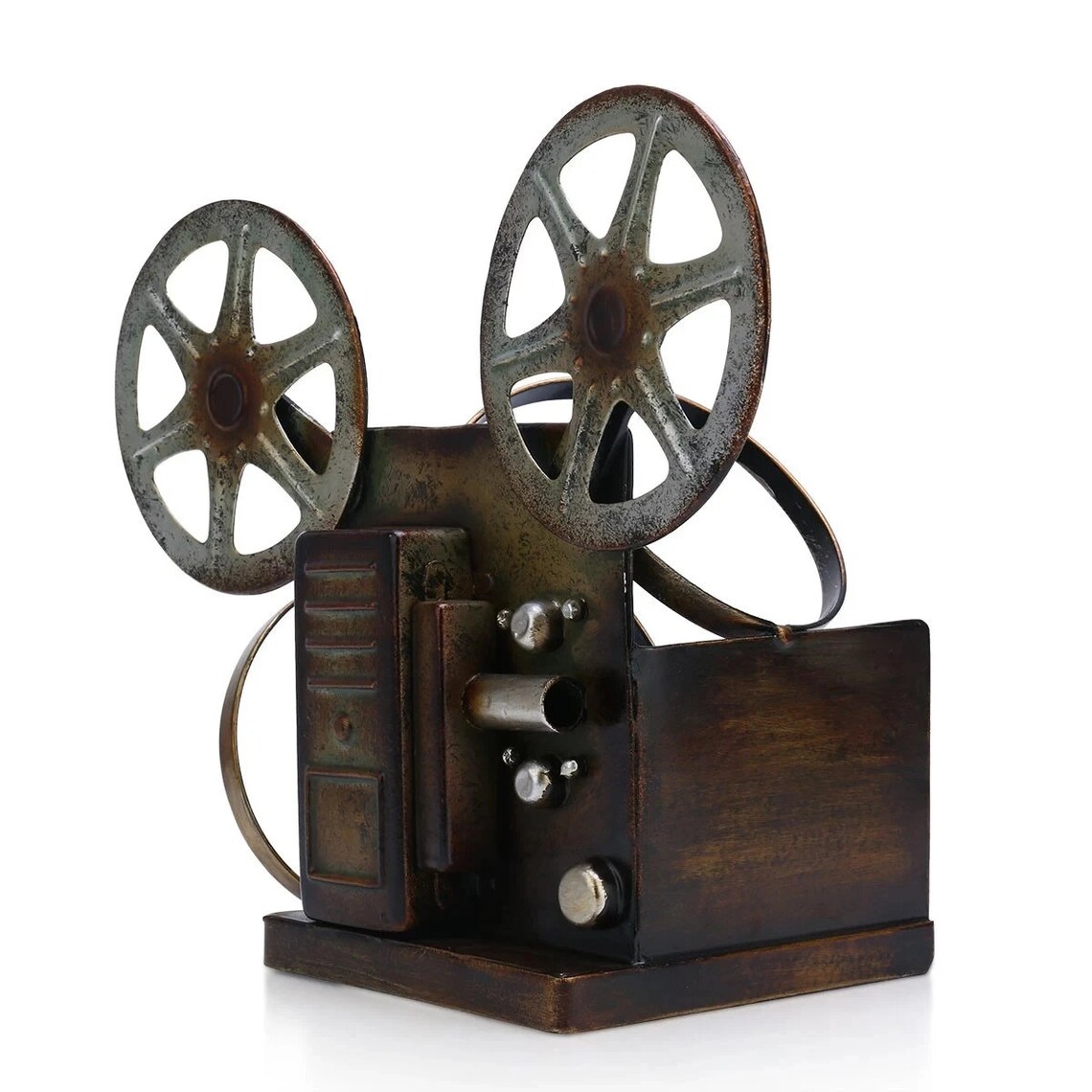 Vintage Wine Bottle Holder Cinema Projector Design Drink Storage ...