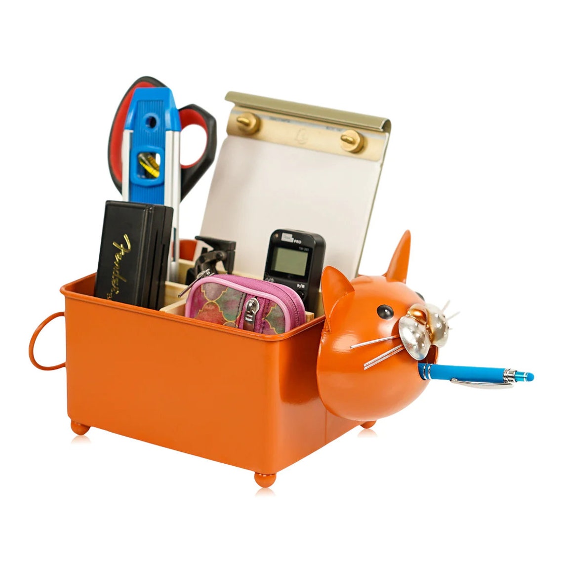 Desk Organizer CAT Design Storage Compartments - Gifts for Animal ...