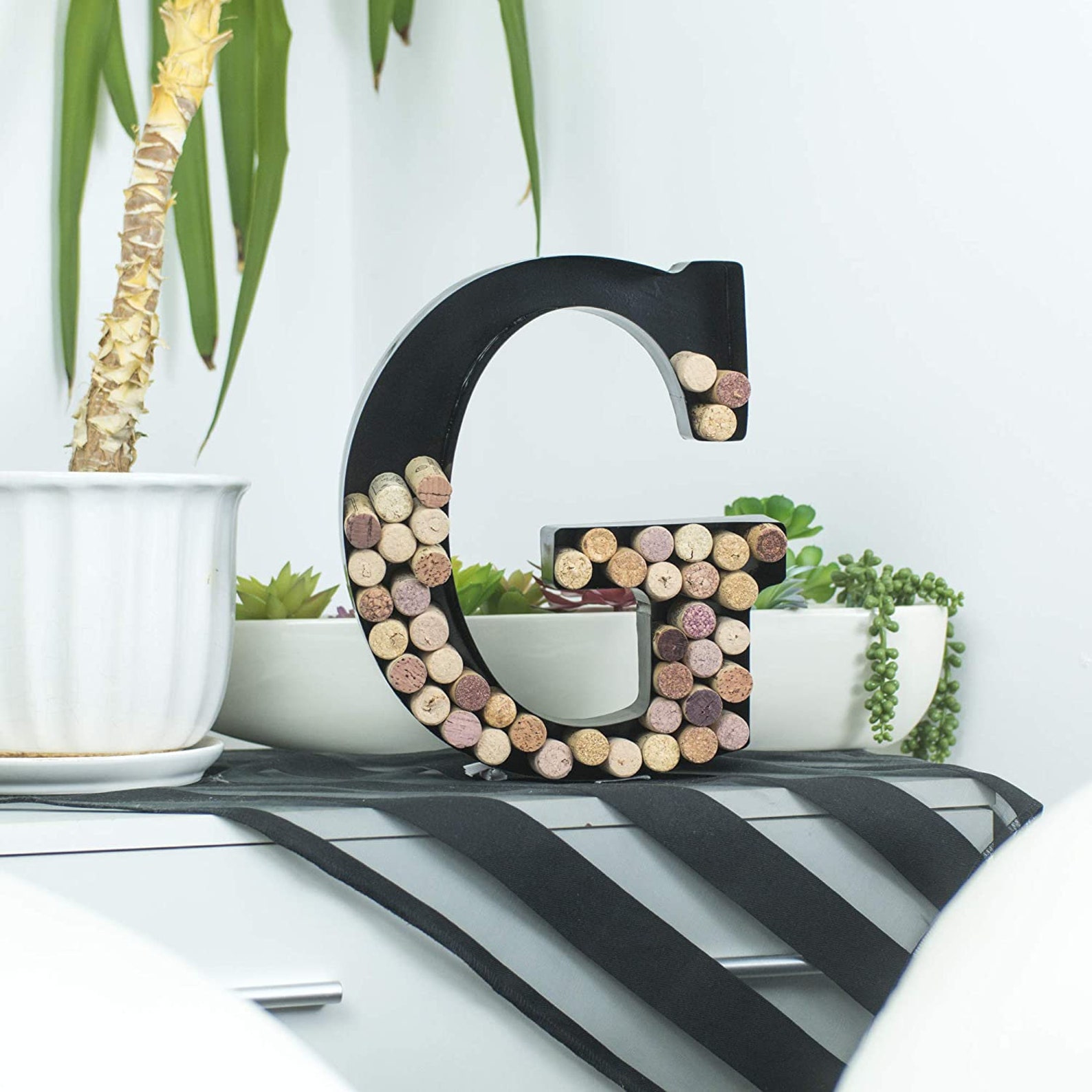 Personalized Wine Cork Holder Letter R Alphabet Shape Letra Abecedario ...