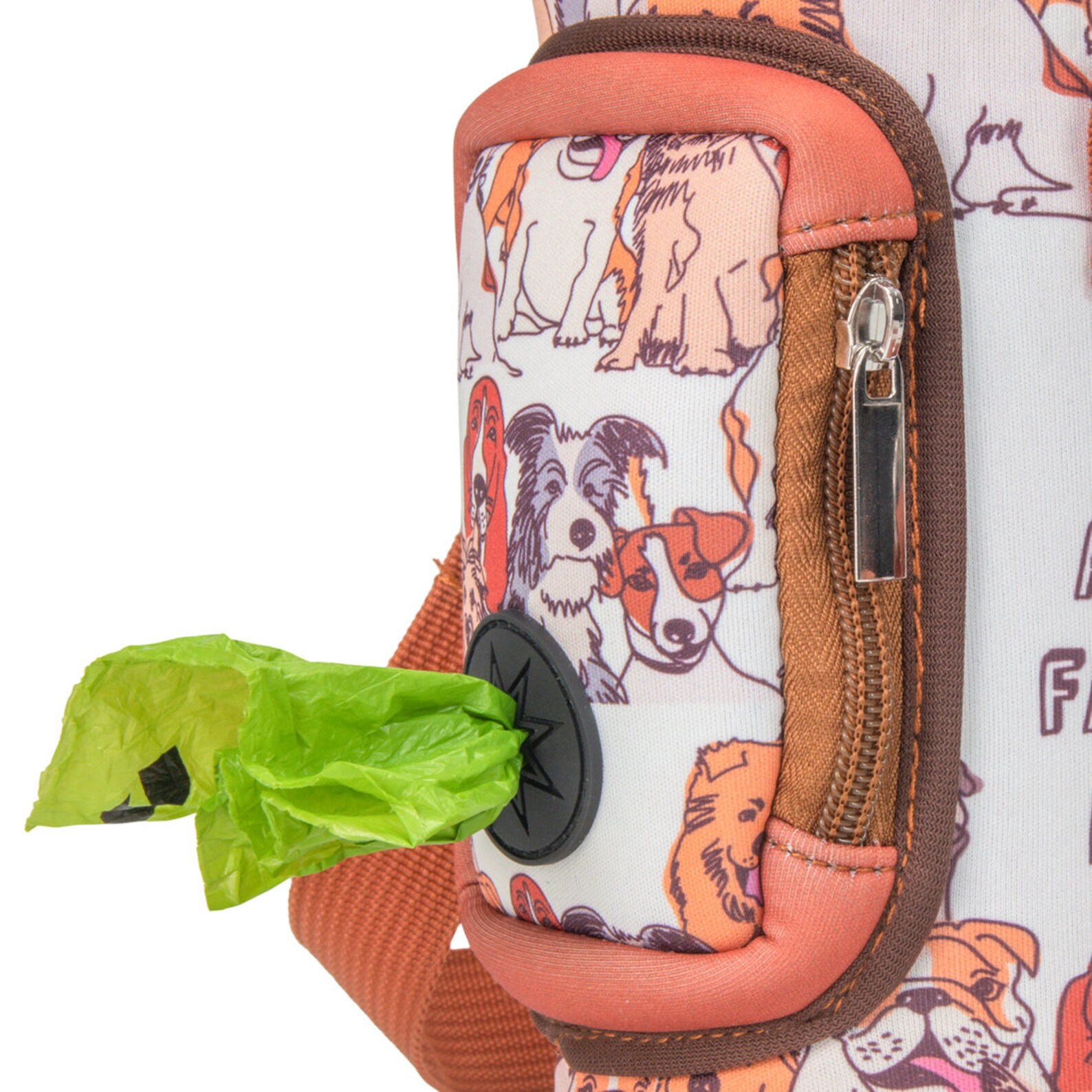 Water Bottle 32oz Carrier With Bowl & Pocket, Drink Cozy Poop Bag ...