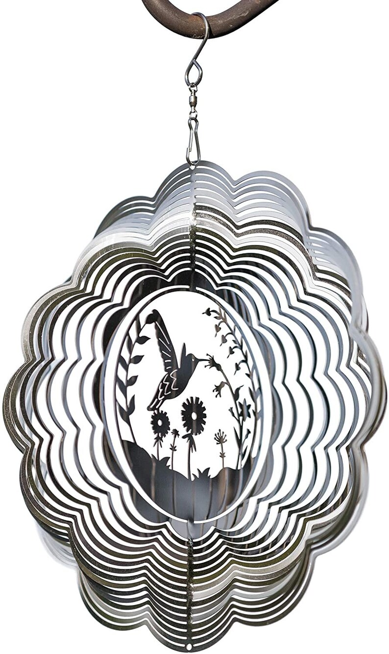 Metal Hummingbird Wind Spinner Gifts for Bird Lovers - Etsy