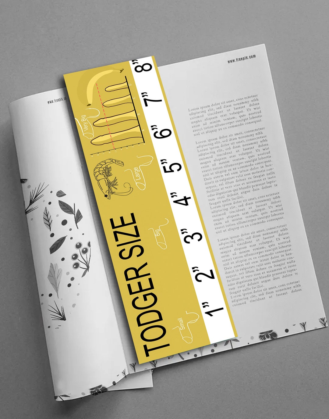 Willy Ruler Guide Male Ruler Inappropriate Bookmark MY PAGES - Etsy