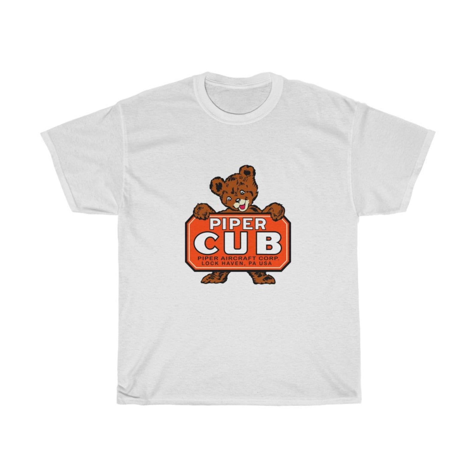 Piper Cub Aircraft Airplane T-shirt - Etsy UK