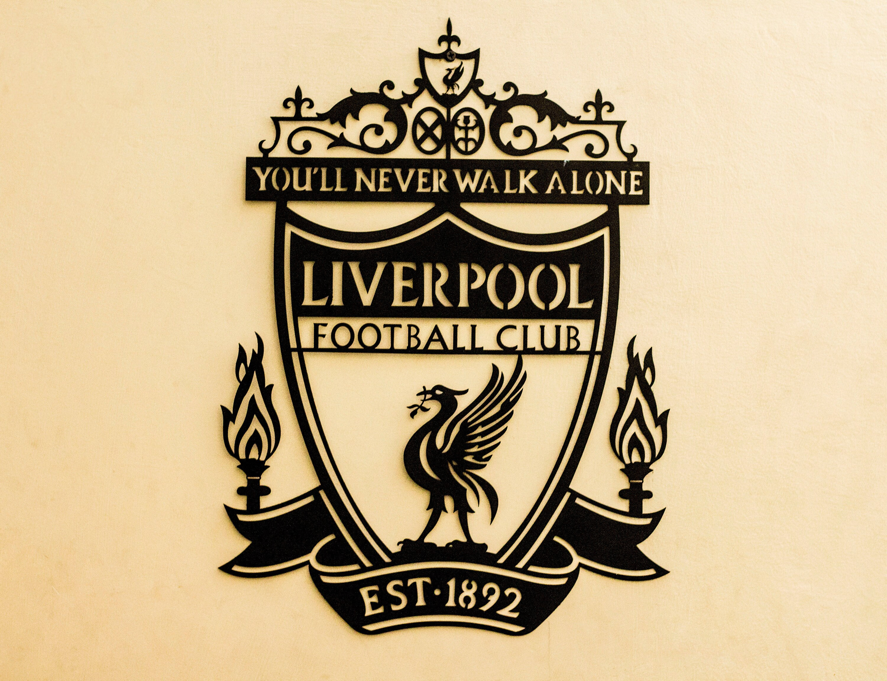 Liverpool FC You'll Never Walk Alone Metal Wall Art Sign - Etsy UK