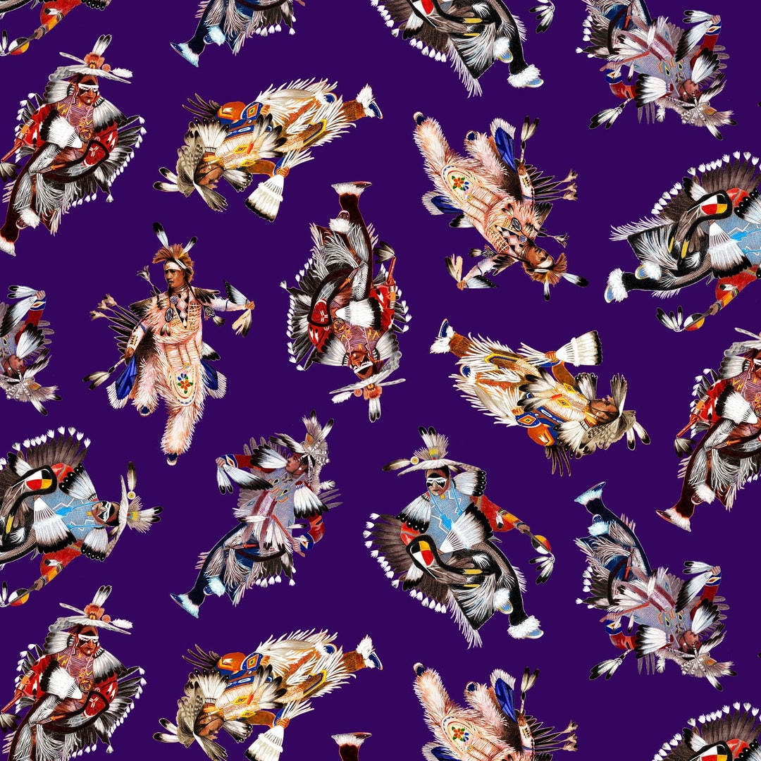 Pride - Pow Wow Dancers - Purple - Sold by the Yard - Etsy