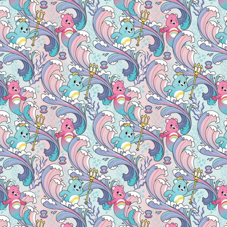 Care Bears - Mer-bears - Sold by the Yard - Etsy