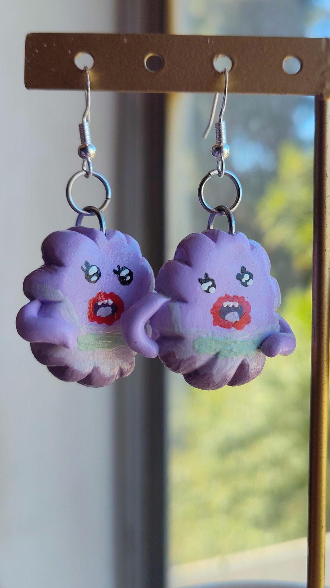 Lumpy Space Princess Earrings Adventure Time Hand Sculpted Polymer Clay ...