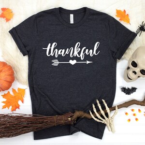 Thankful Tee, Thankful Shirt, Thanksgiving T Shirt, Fall Shirt, Women's ...