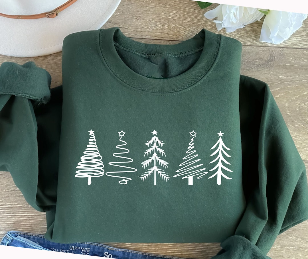 Christmas Tree Sweater, Christmas Sweatshirt, Christmas Crewneck ...