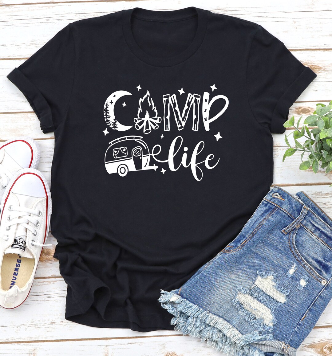 Family Camp Life Tee, Camping Life Shirts, Summer Camp Shirt, Vacation ...