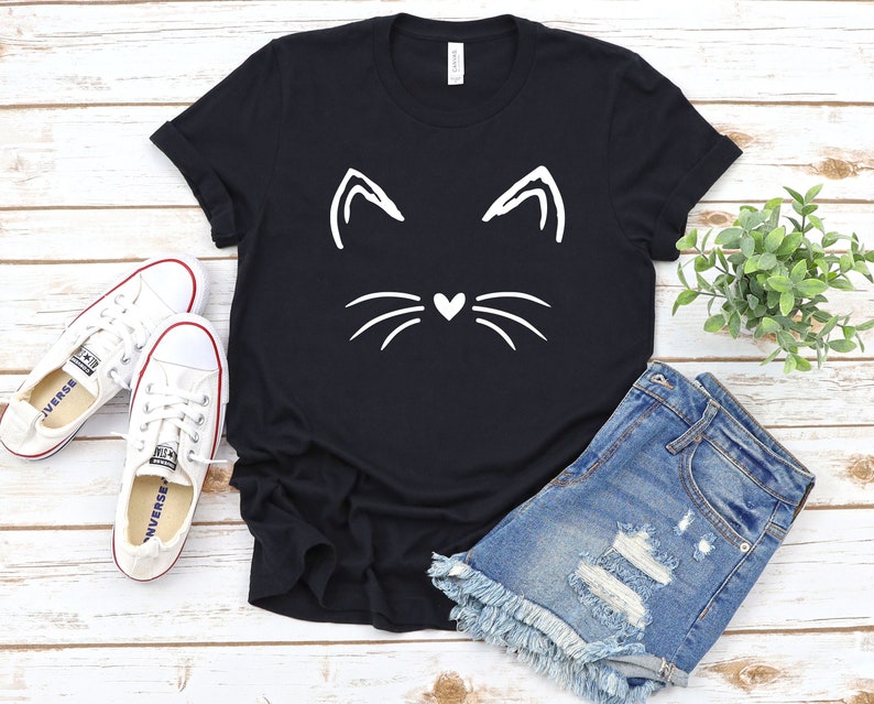 Cat Shirt Kitty Kitten T Shirt I Love Cats Funny Present - Etsy