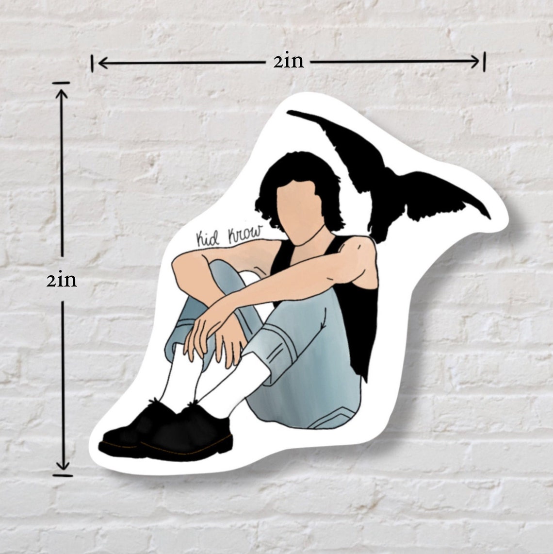 Conan Gray Kid Krow Inspired Sticker Waterproof Matte | Etsy