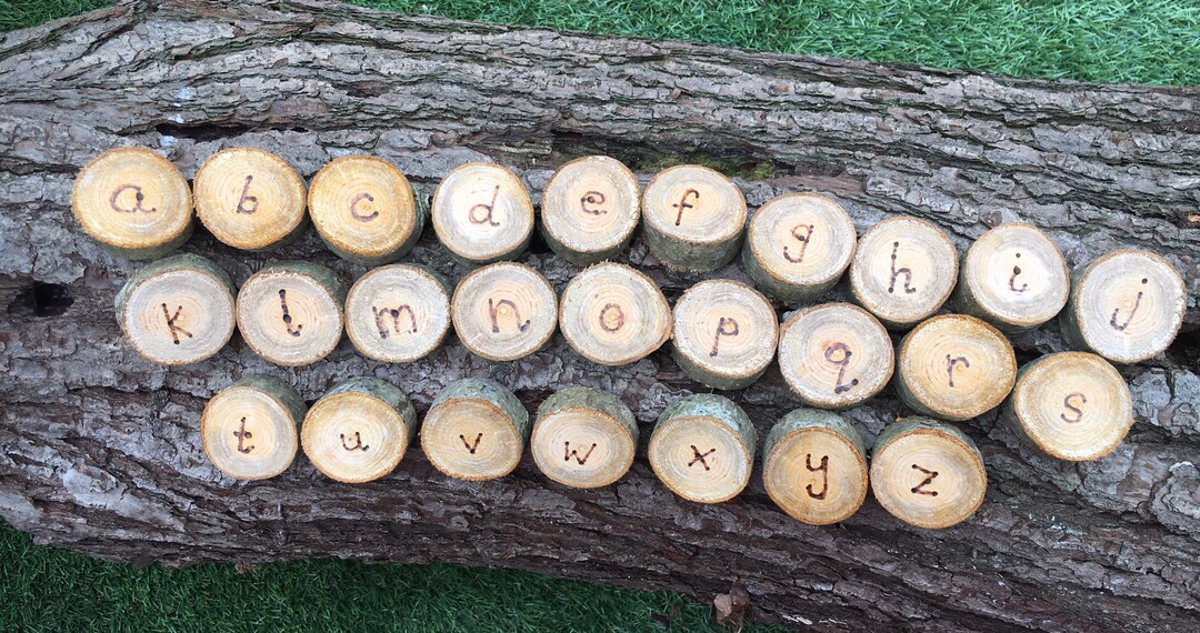 Alphabet Log Slices. Phonics Support. EYFS Literacy. Spelling. - Etsy UK