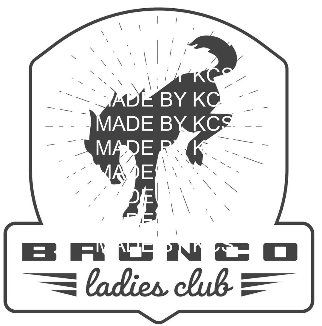 SVG Bronco Ladies Club Sticker - Etsy