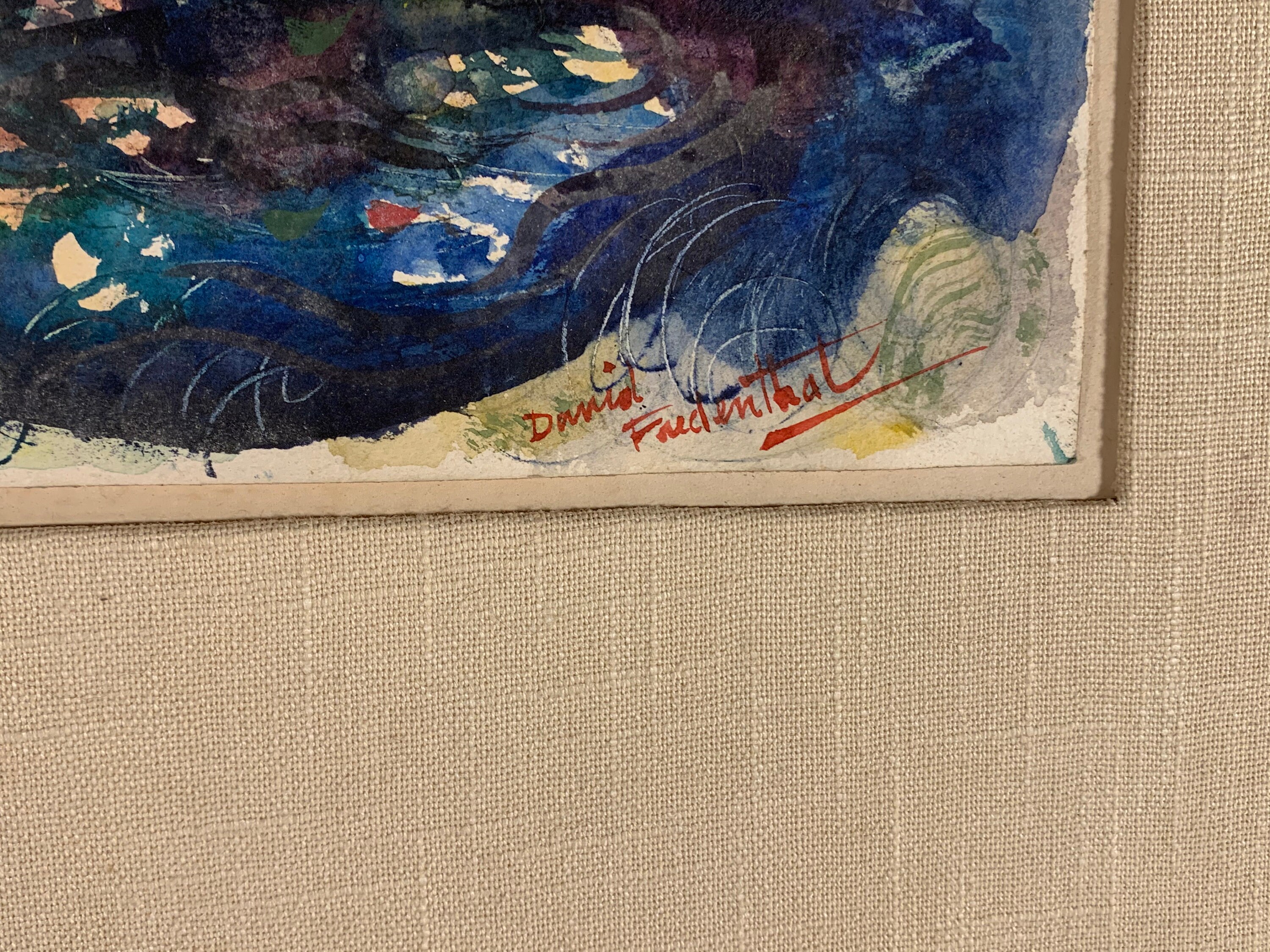 DAVID FREDENTHAL (1914-1958) Cubist Landscape Watercolor - Etsy