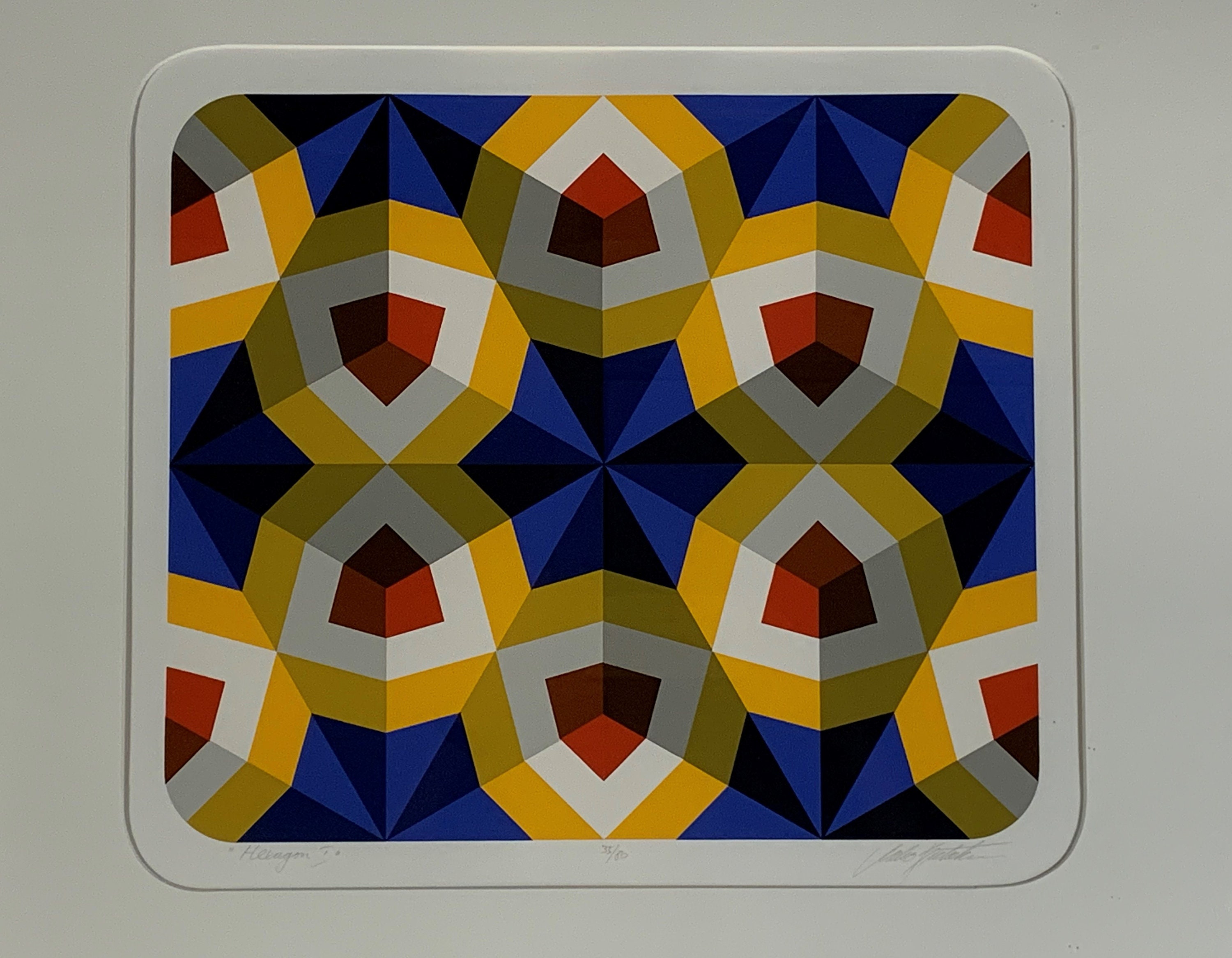 MARKO SPALATIN (croatia/american B. 1945) Serigraph “hexagon I” Signed ...