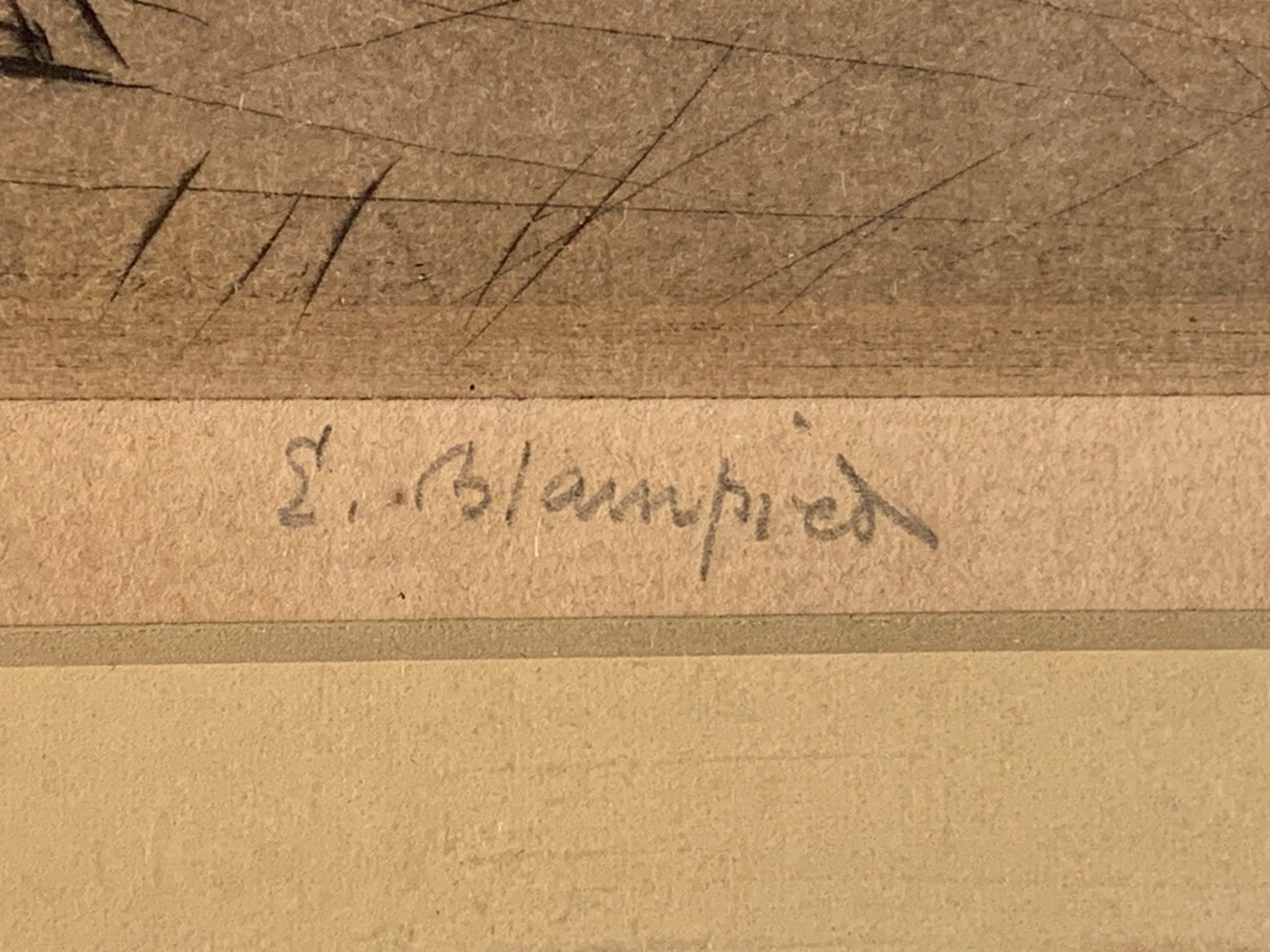 EDMUND BLAMPIED (british, 1886 - 1986) Original Drypoint Etching “A ...