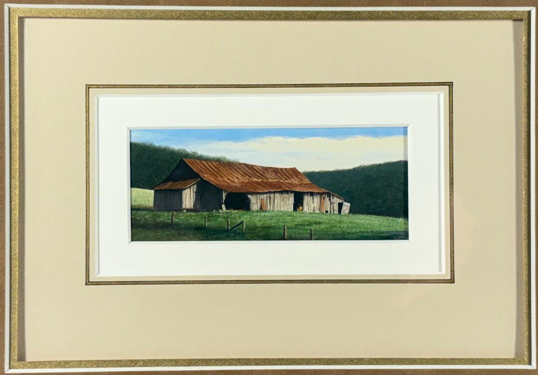 EDWARD C. COOK (american, Contemporary) Original Miniature Watercolor ...