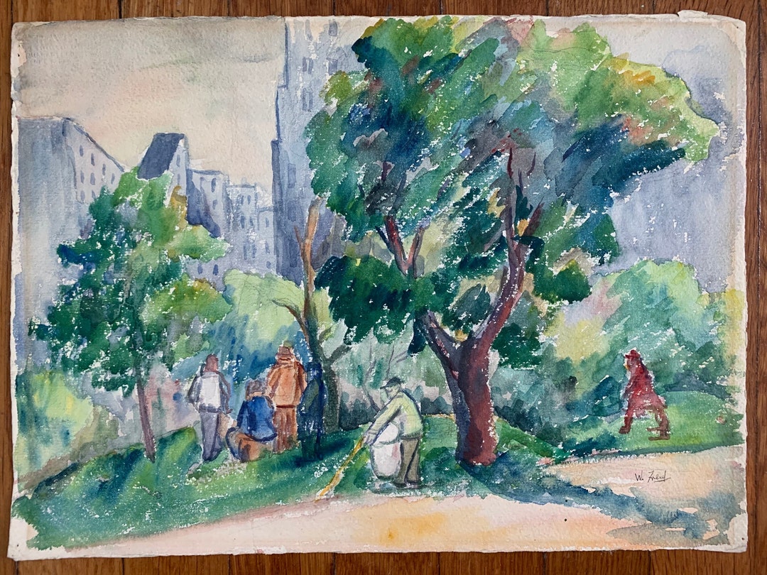 WILLIAM FREED (1902-1984) WPA New York City Watercolor - Etsy