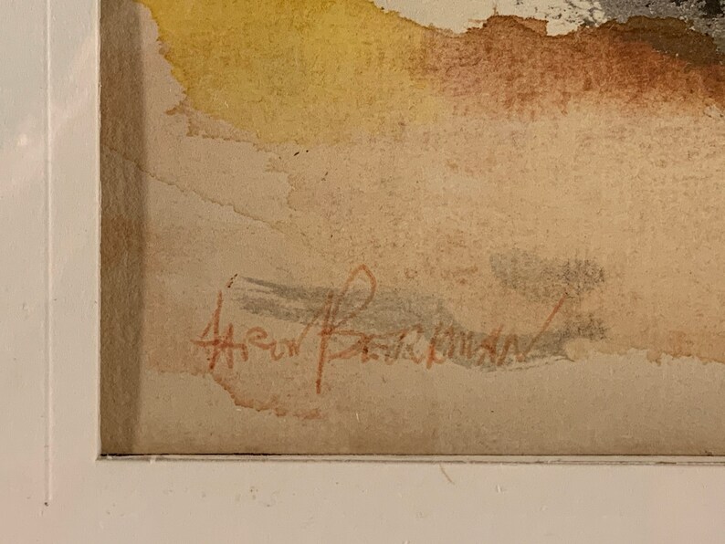 AARON BERKMAN american, 1900-1991 Original Watercolor Landscape - Etsy