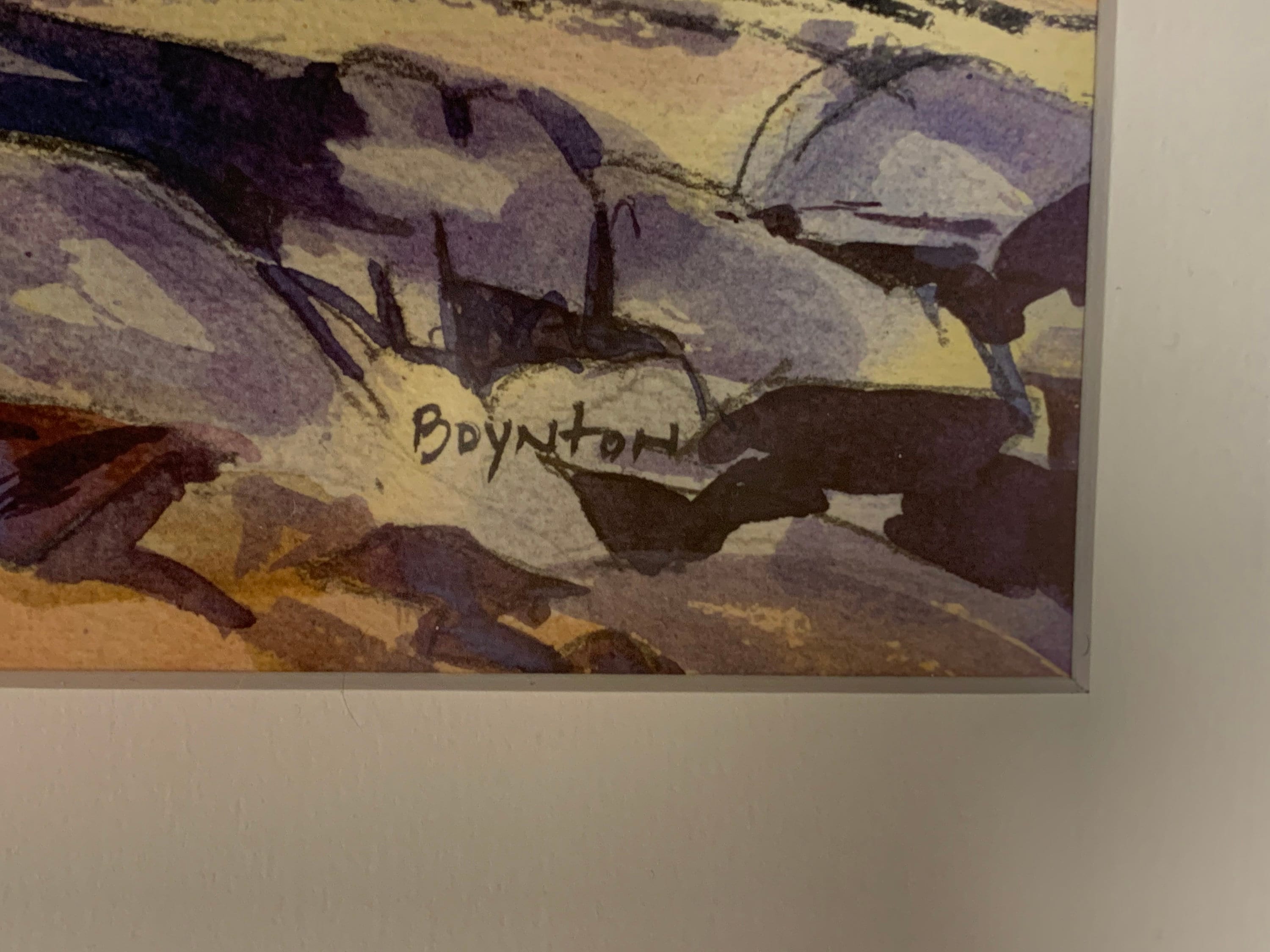 LEE BOYNTON (american, 1953-2016) Original Watercolor “downeast Maine ...