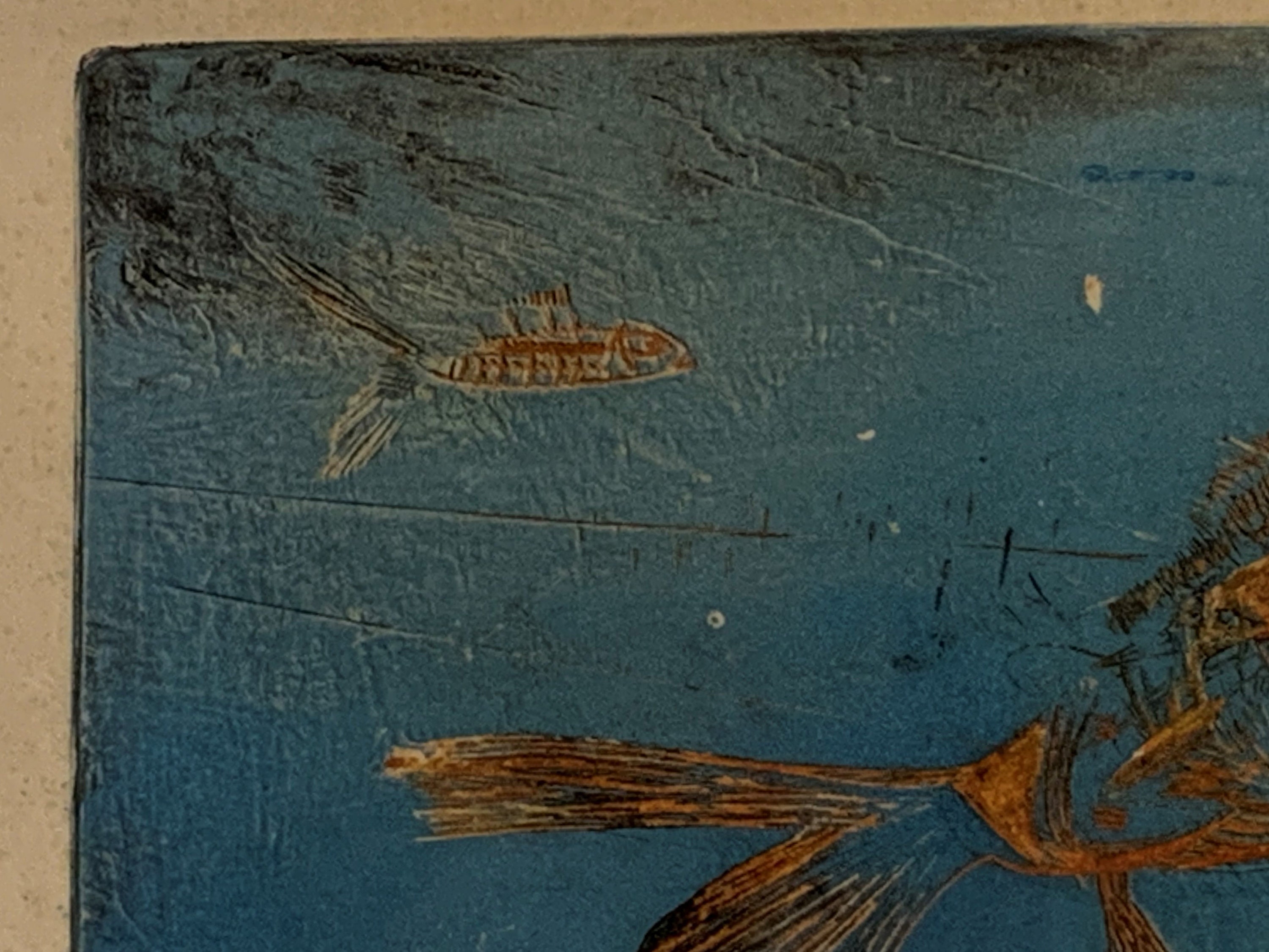 KAIKO MOTI (1921-1989) Original Signed Colored Etching “fish” - Etsy