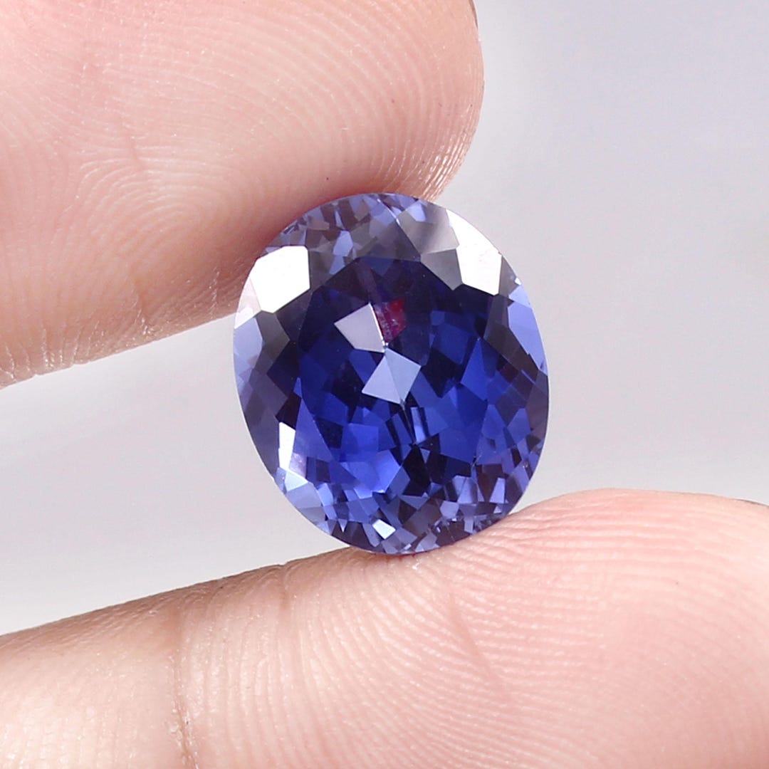 15x11mm AAA Ceylon Blue Sapphire Oval Loose Gemstone Guinee Qualitay ...