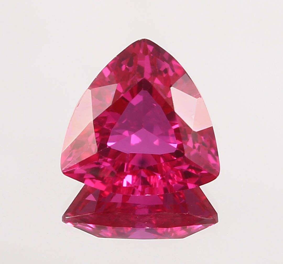 Pink Sapphire Ceylon Sapphire Red Ruby Sapphire Loose Trillion Facets ...