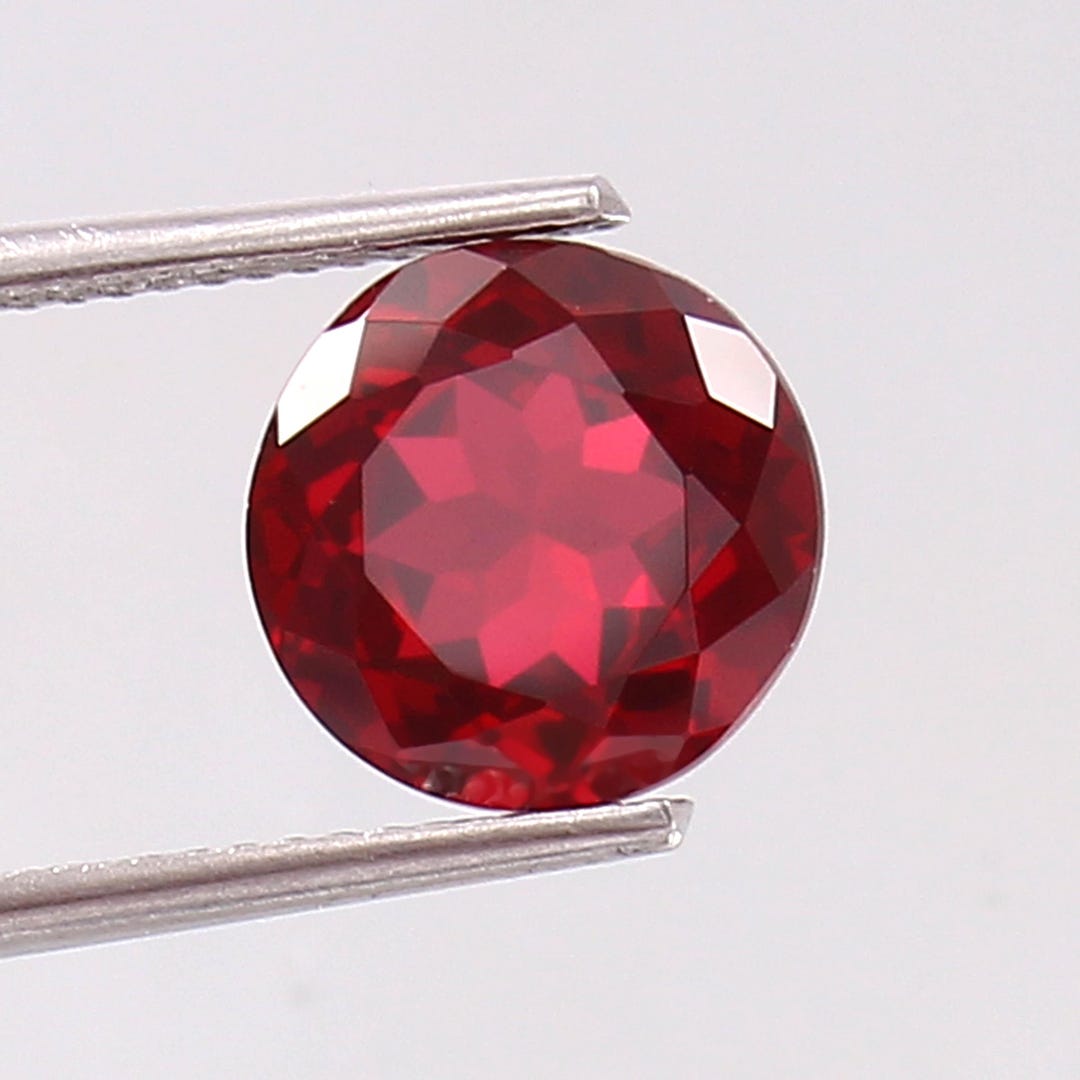 10mm Round AAA Pigeon Red Ruby Round Cut Loose Gemstone Guinee Qualitay ...