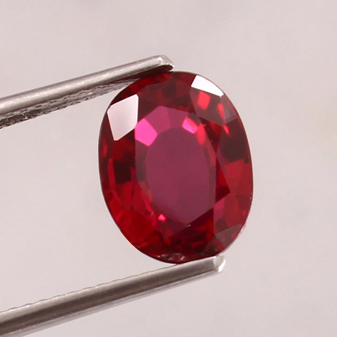 AAA Flawless Pigeon Red Mozambique Ruby Loose Oval Brilliant Cut ...