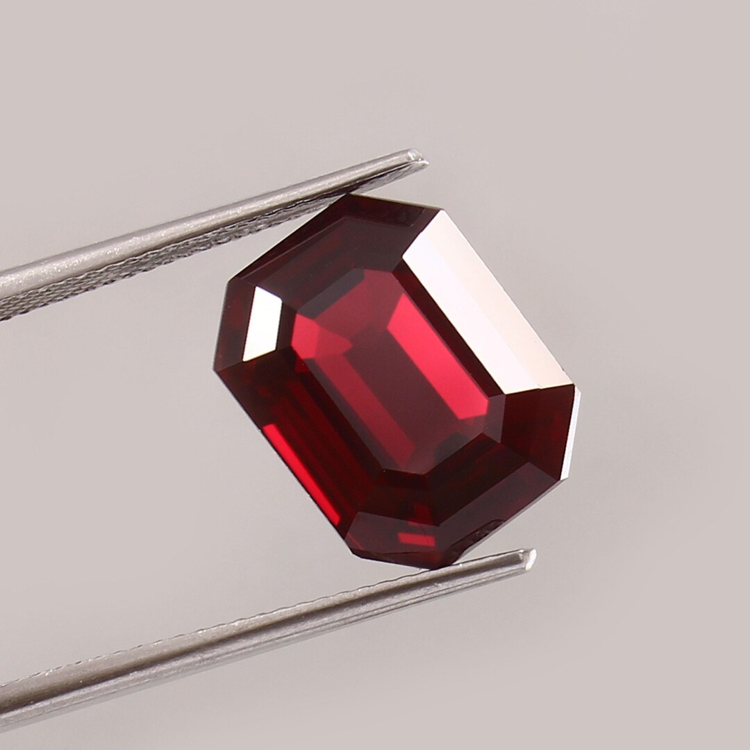14x11mm AAA Ceylon Dark Red Ruby Radiant Cut Loose Gemstone Guinee ...