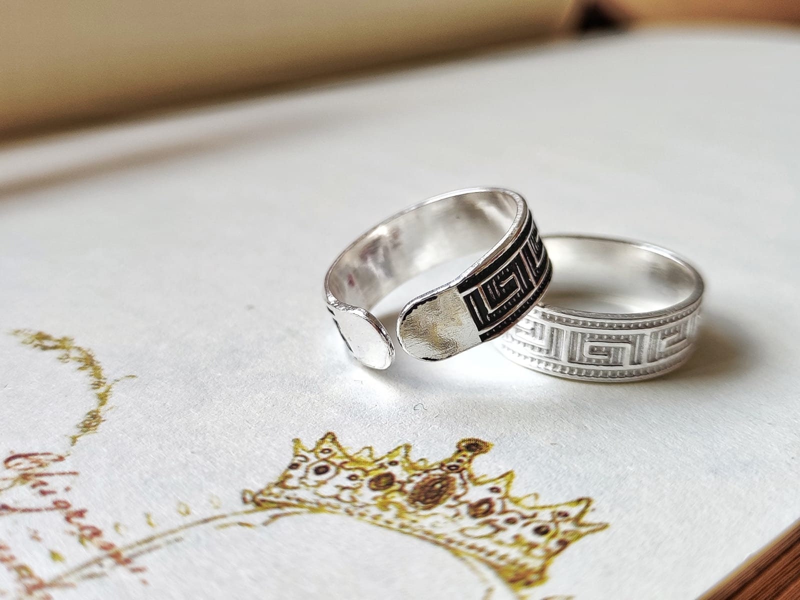 1 pcs Pure 100% Silver and Black Bohemian Toe Ring Adjustable | Etsy