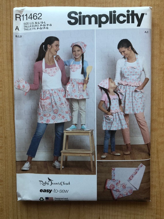 Mother Daughter Apron Pattern Simplicity Apron Pattern R11462 - Etsy