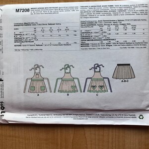 Women's Apron Pattern Mccalls 7208 Crafts M7208 - Etsy