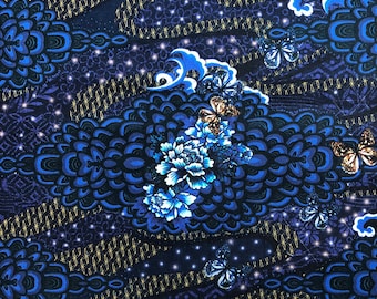 Asian Print Fabric - Etsy