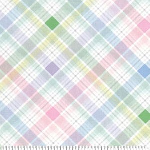 Easter Plaid Fabric Spring Cotton Print Spring Easter Fabric Easter ...