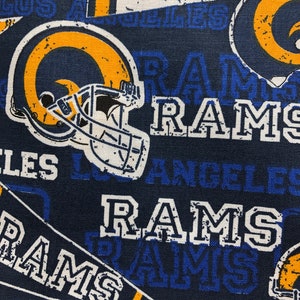 LA Rams Fabric Los Angeles Rams Football Fabric Woven Cotton - Etsy