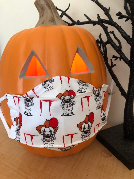 Pennywise It Facemask Origami 3D Halloween Facemask - Etsy