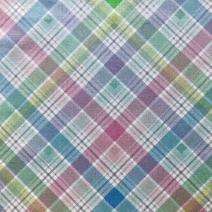Easter Plaid Fabric Spring Cotton Print Spring Easter Fabric Easter ...