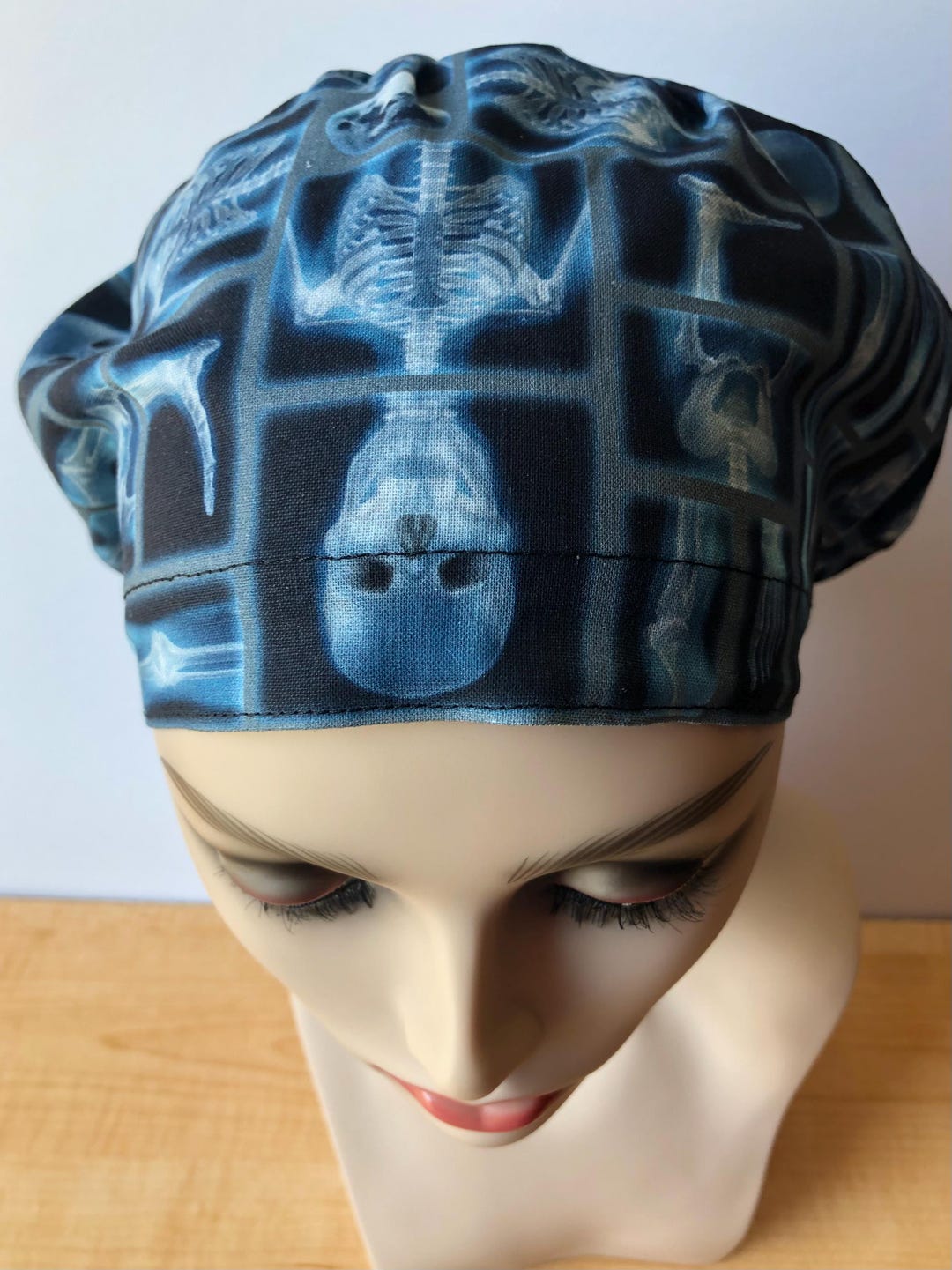 Halloween X-rays Skeleton and Bones Euro Fit Style Scrub Cap Kitchen ...