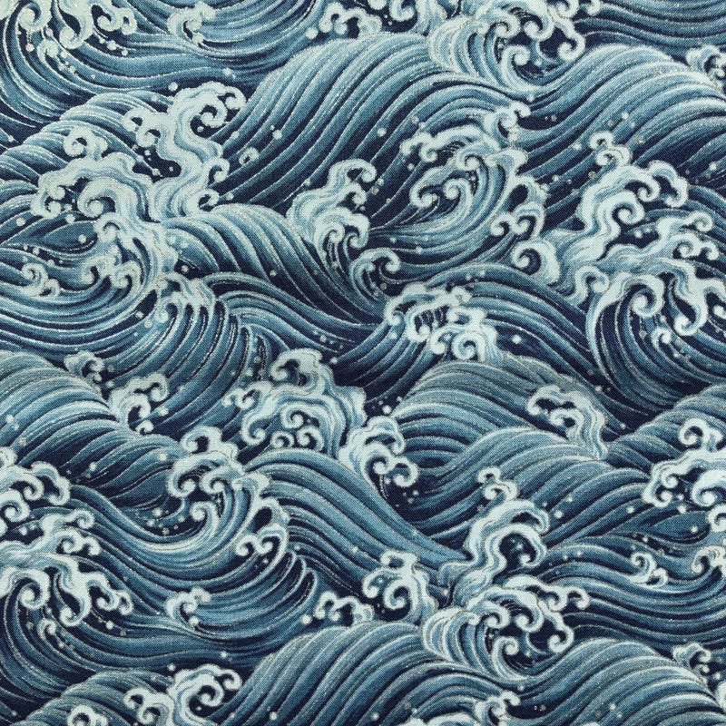 Waves Fabric - Etsy