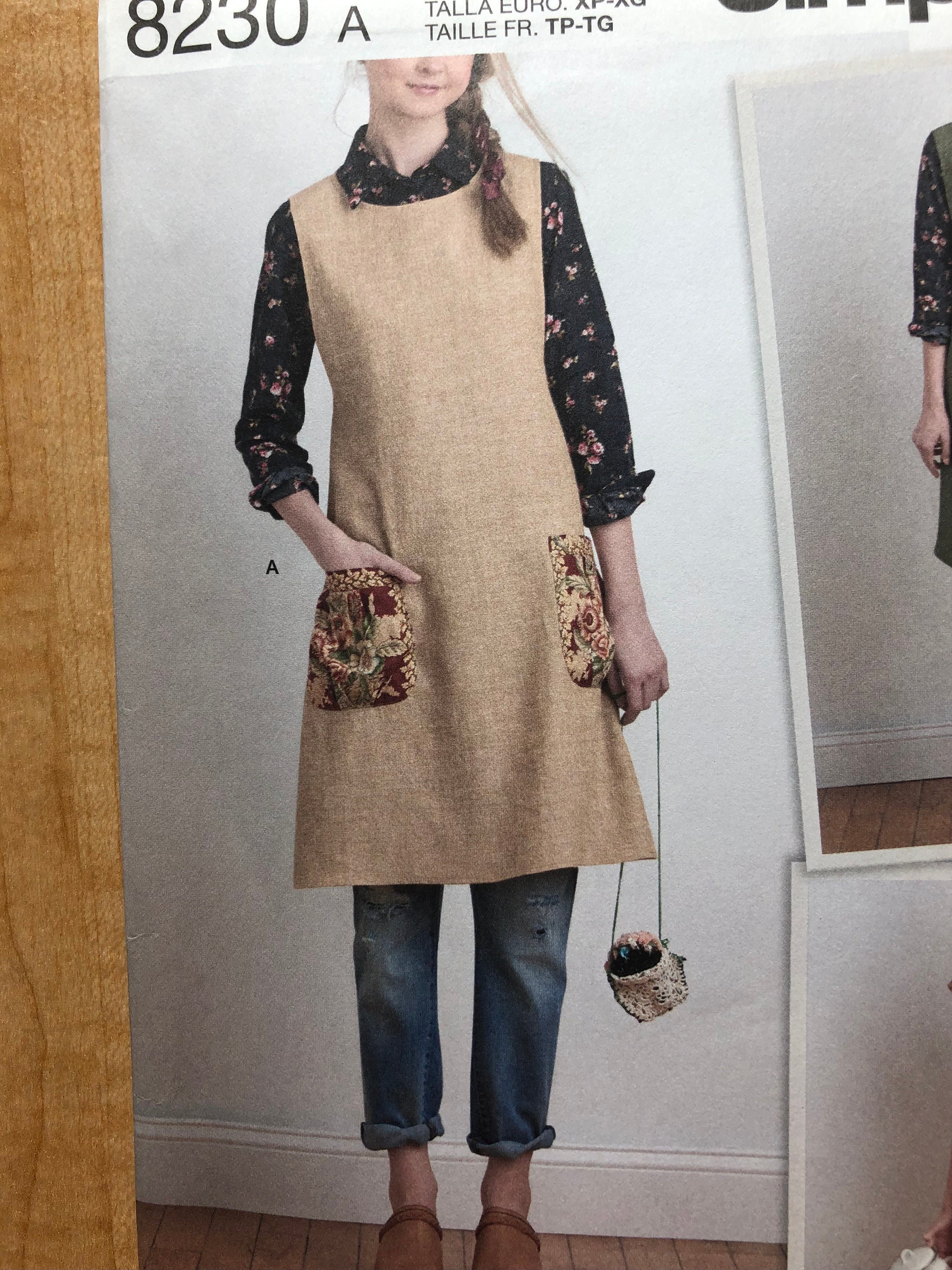 Simplicity Pattern 8230 Apron Dress Apron Pattern - Etsy