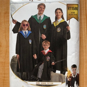 Harry Potter Robe and Tie Patterns Simplicity 11586 Harry Potter Cape ...