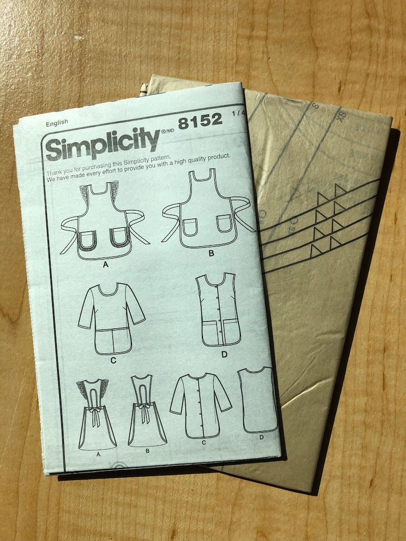 Vintage Apron Pattern 8152 Simplicity Apron 1970's Vintage - Etsy
